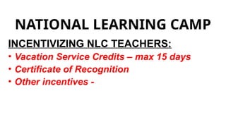 NATIONAL LEARNING CAMP POWERPOINT PRESENTATION | PPTX