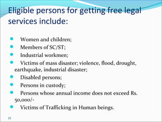 National Legal Aid Movement in India- Its Development and Present ...