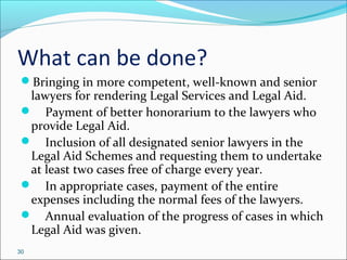 National Legal Aid Movement in India- Its Development and Present ...