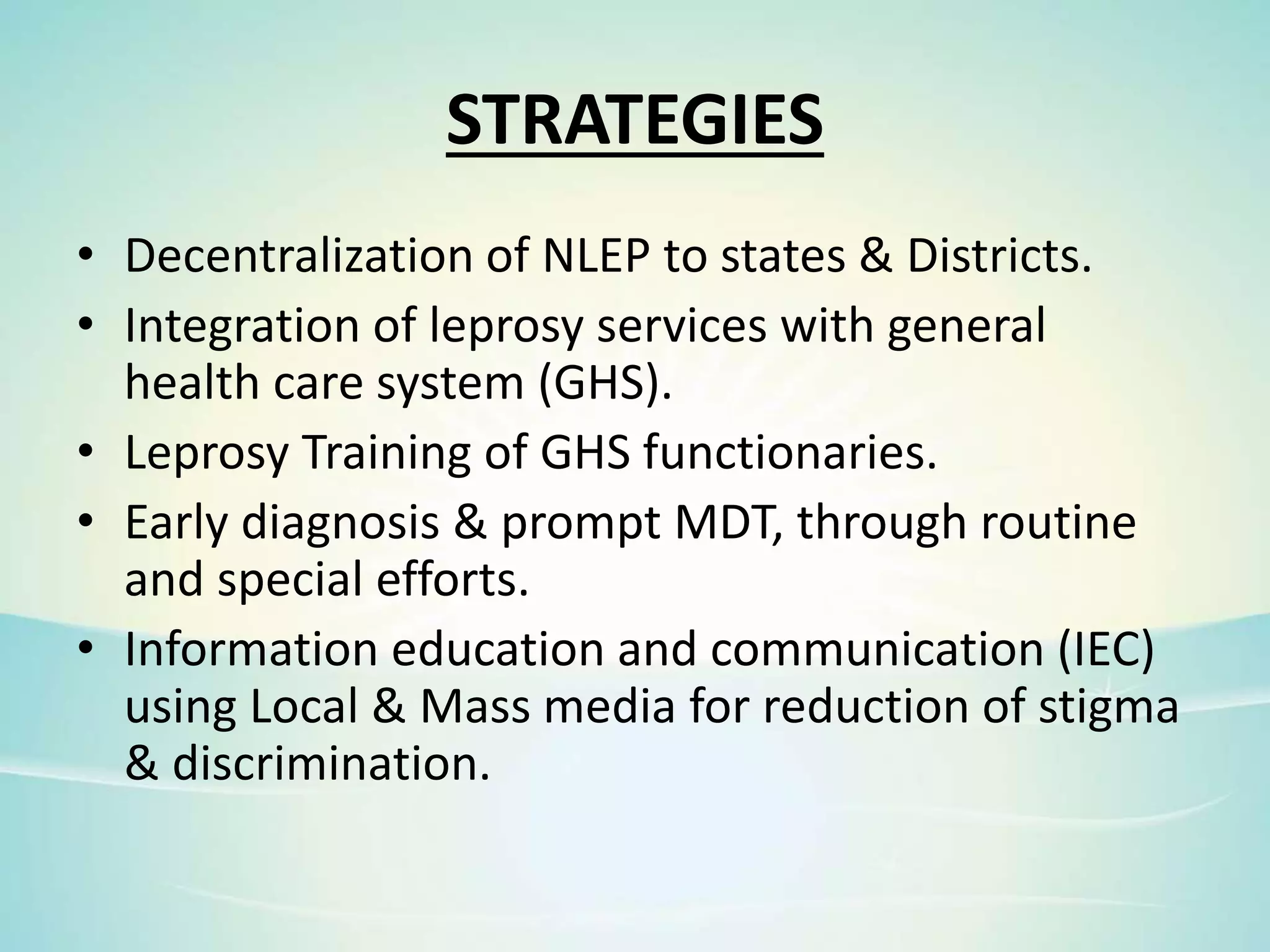 National leprosey eradication program | PPTX