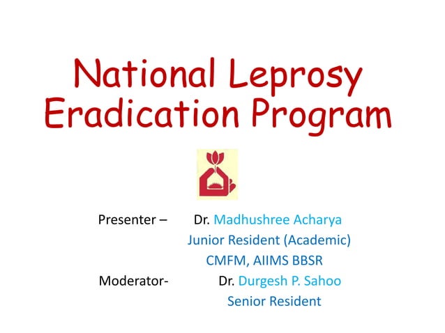 National leprosy eradication program | PDF | Infectious Diseases | Diseases and Conditions