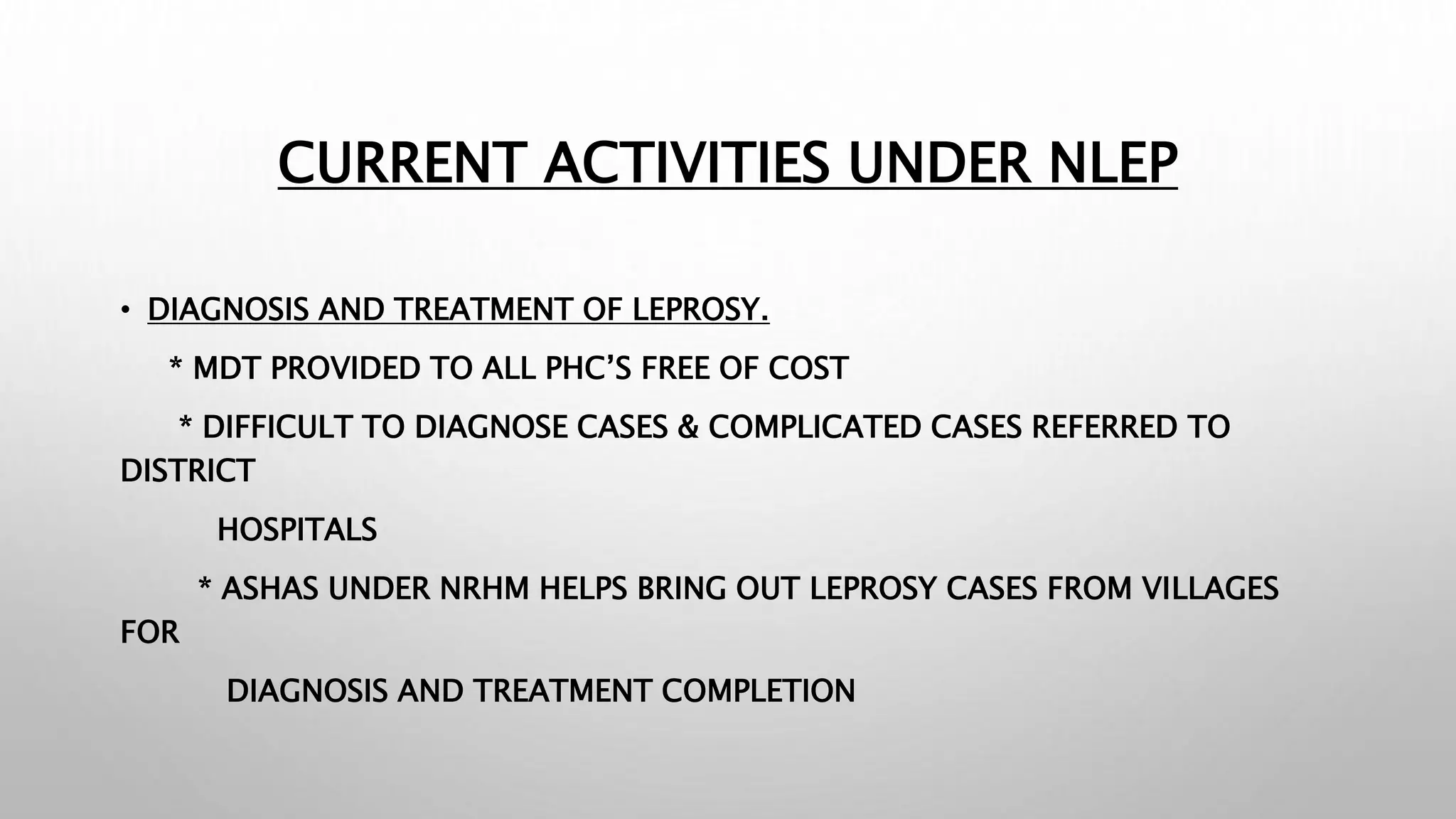 National leprosy eradication program CHN | PPTX