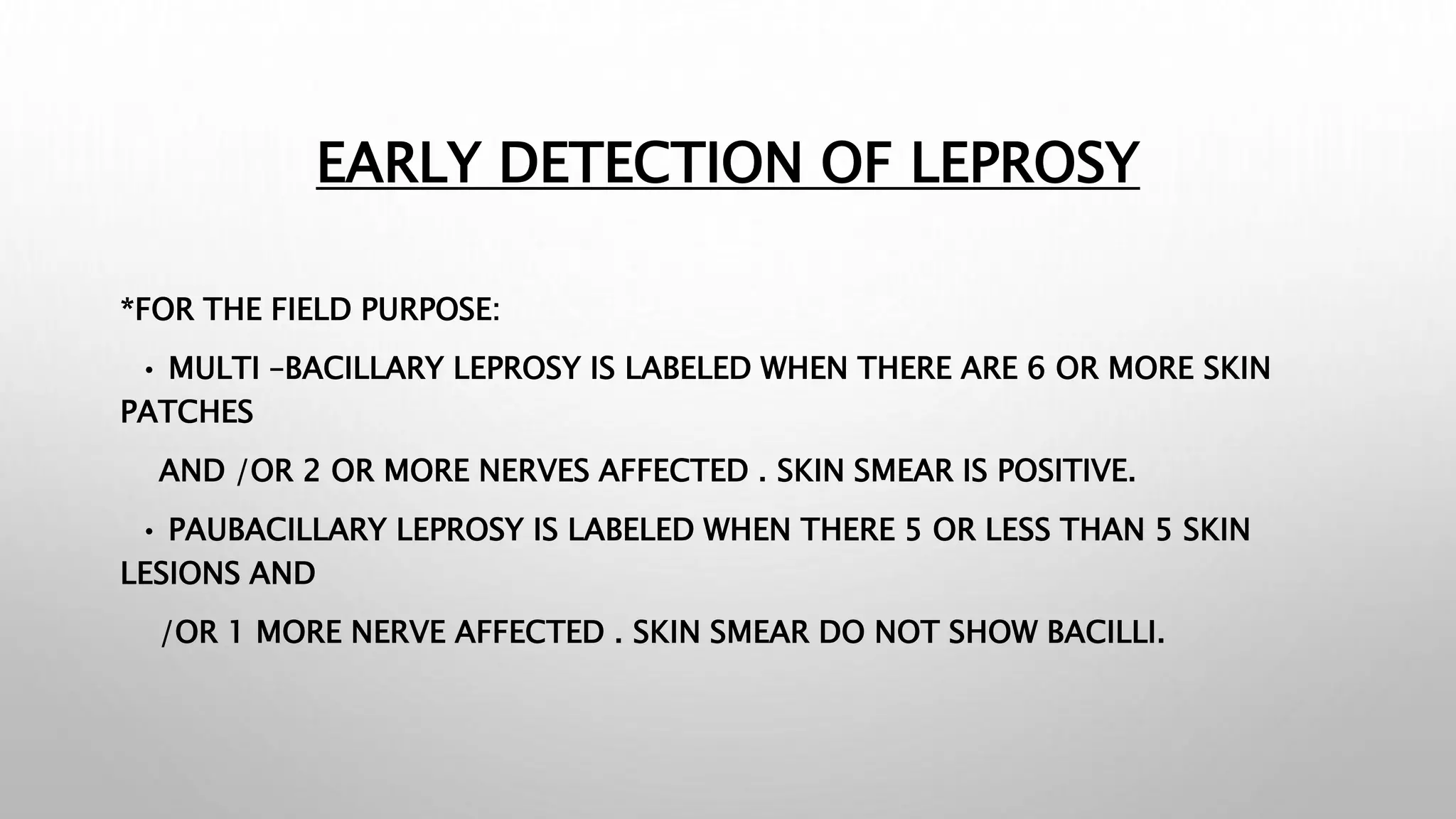 National leprosy eradication program CHN | PPTX
