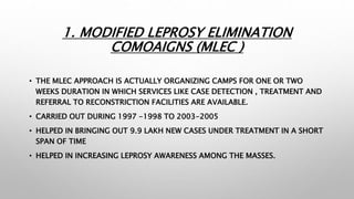 National leprosy eradication program CHN | PPTX