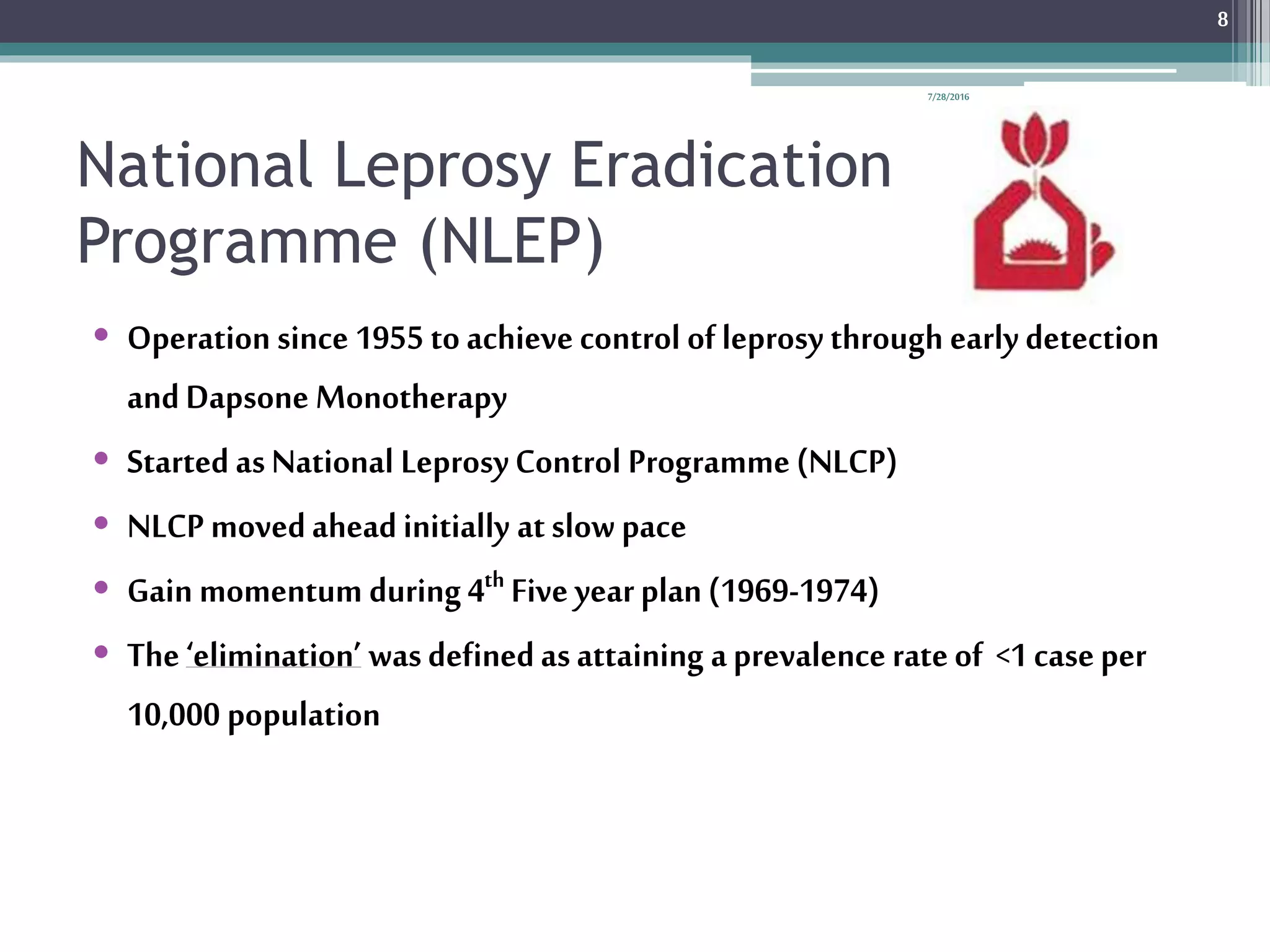 National leprosy eradication programme (nlep) | PPTX