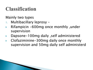 National leprosy eradication programmes | PPTX
