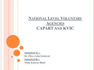 National level voluntary agencies | PPTX