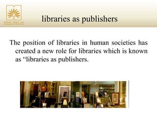 National Library and Archives of the Islamic Republic of Iran A Dynamic ...