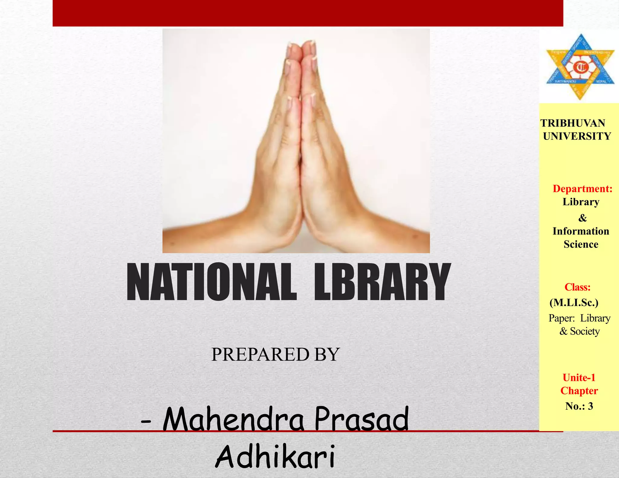 National library of Nepal | PPTX