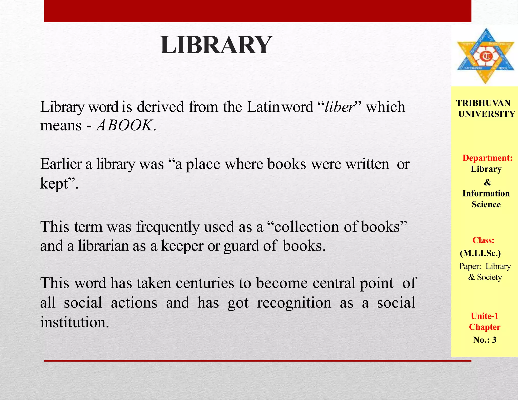 National library of Nepal | PPTX