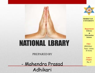 National library of Nepal | PPTX