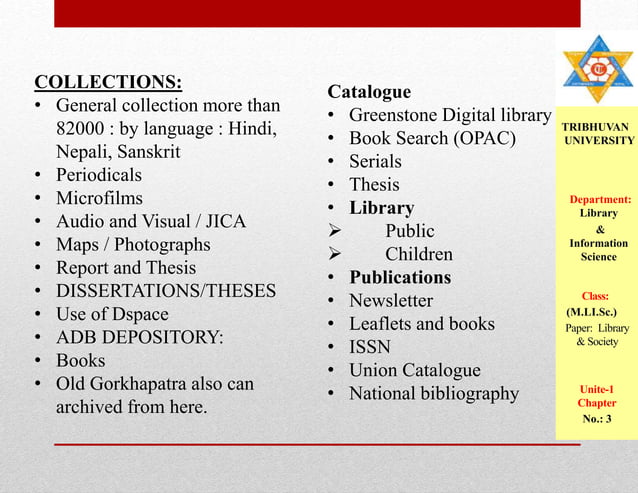 National library of Nepal | PPT