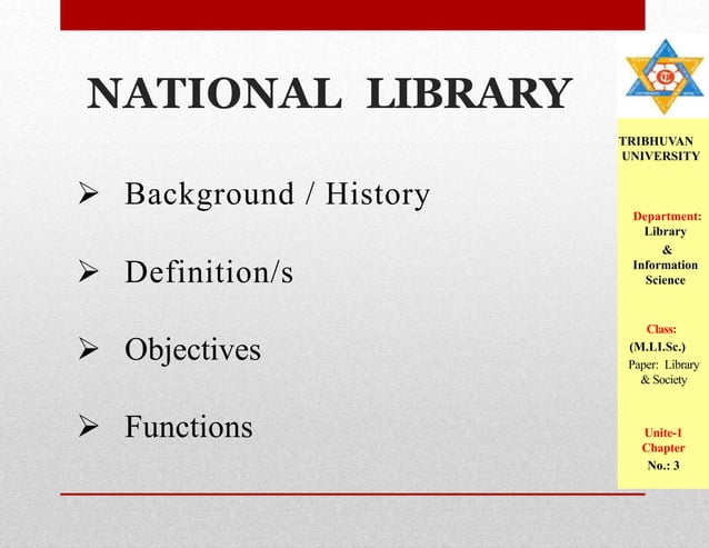 National library of Nepal | PPT
