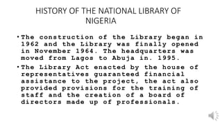 National librarys and | PPTX