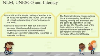 National Literacy Mission Programme | PPTX