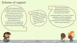 National Literacy Mission Programme | PPTX