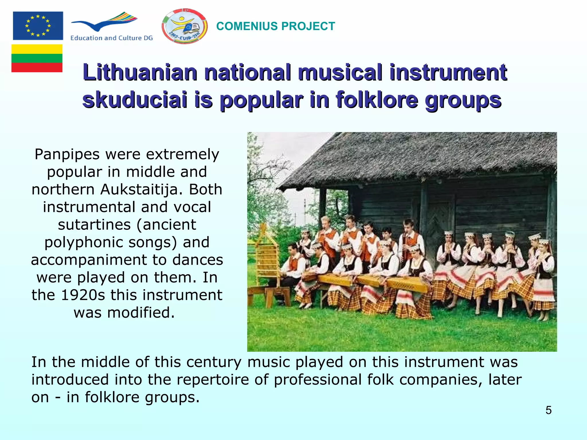 National lithuanian musical instrument | PPT