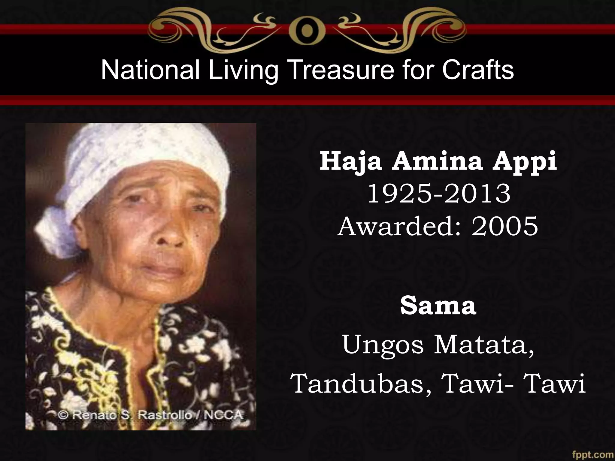 Philippine National Living Treasure for Crafts | PPTX