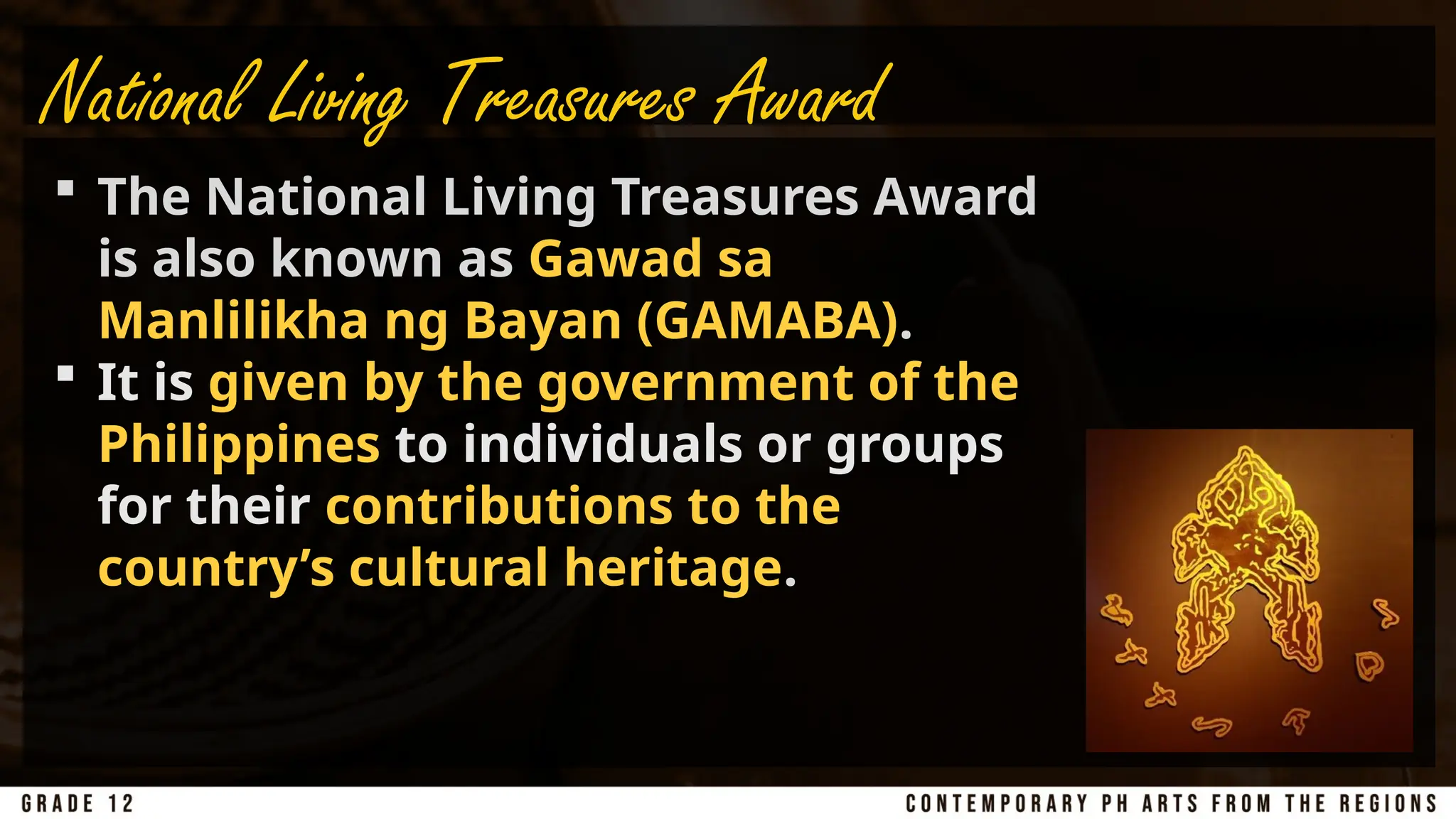 National Living Treasures of the Philippines | PPTX