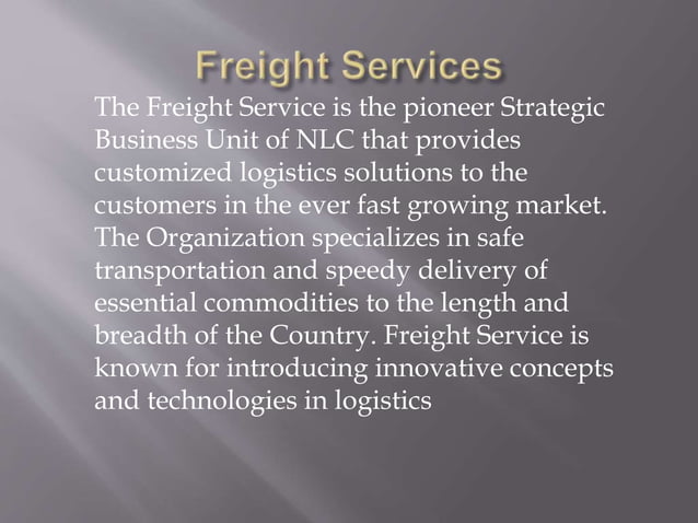 National logistics cell [nlc] | PPTX