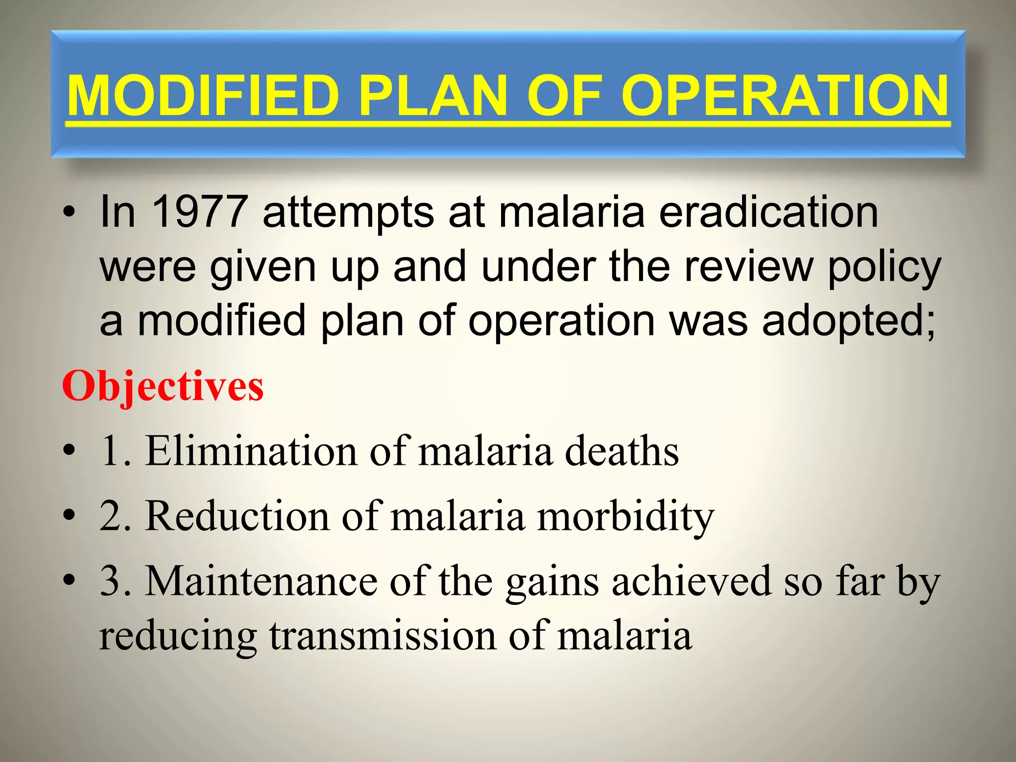 National malaria control programe | PPTX