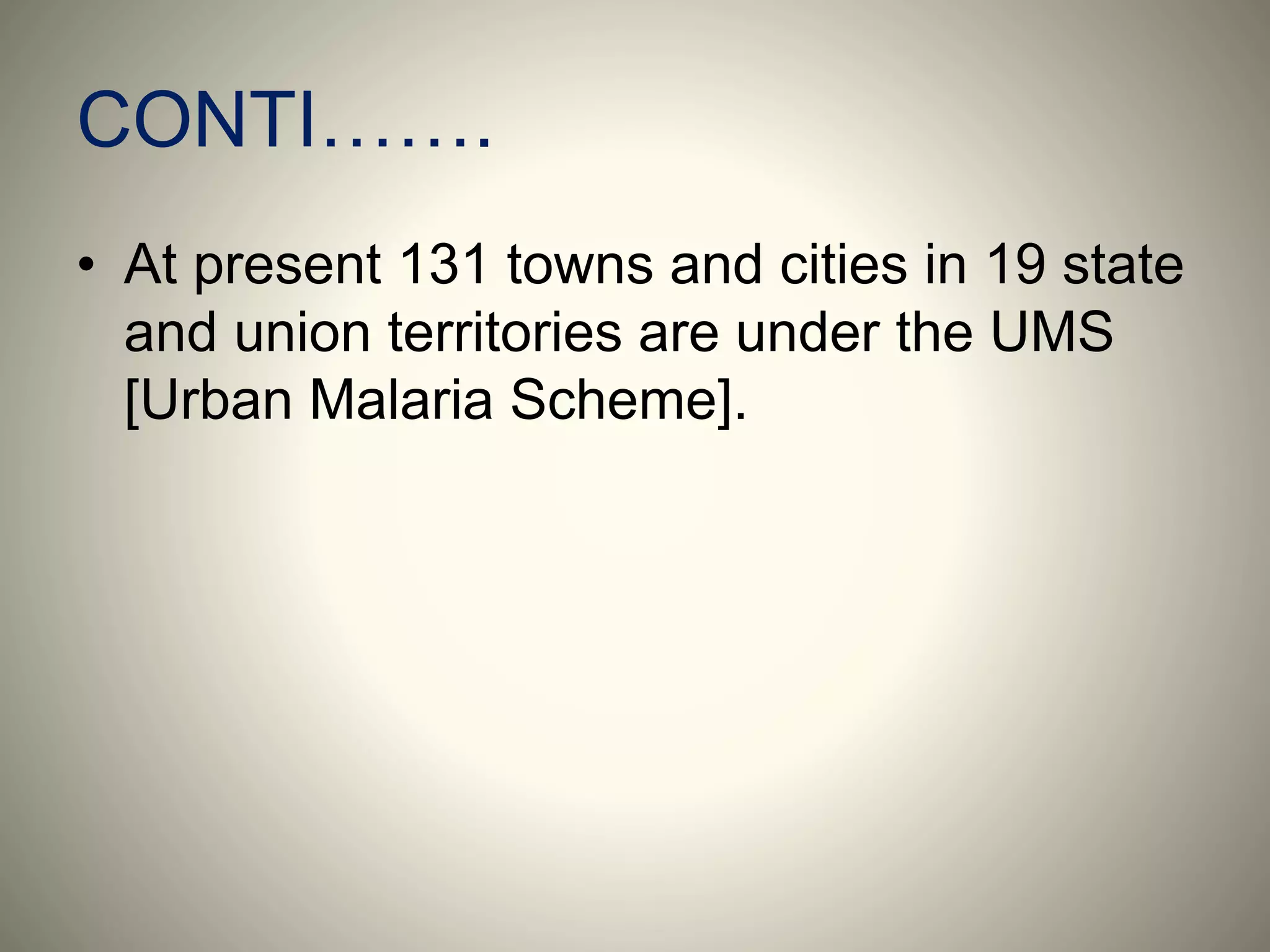 National malaria control programe | PPTX