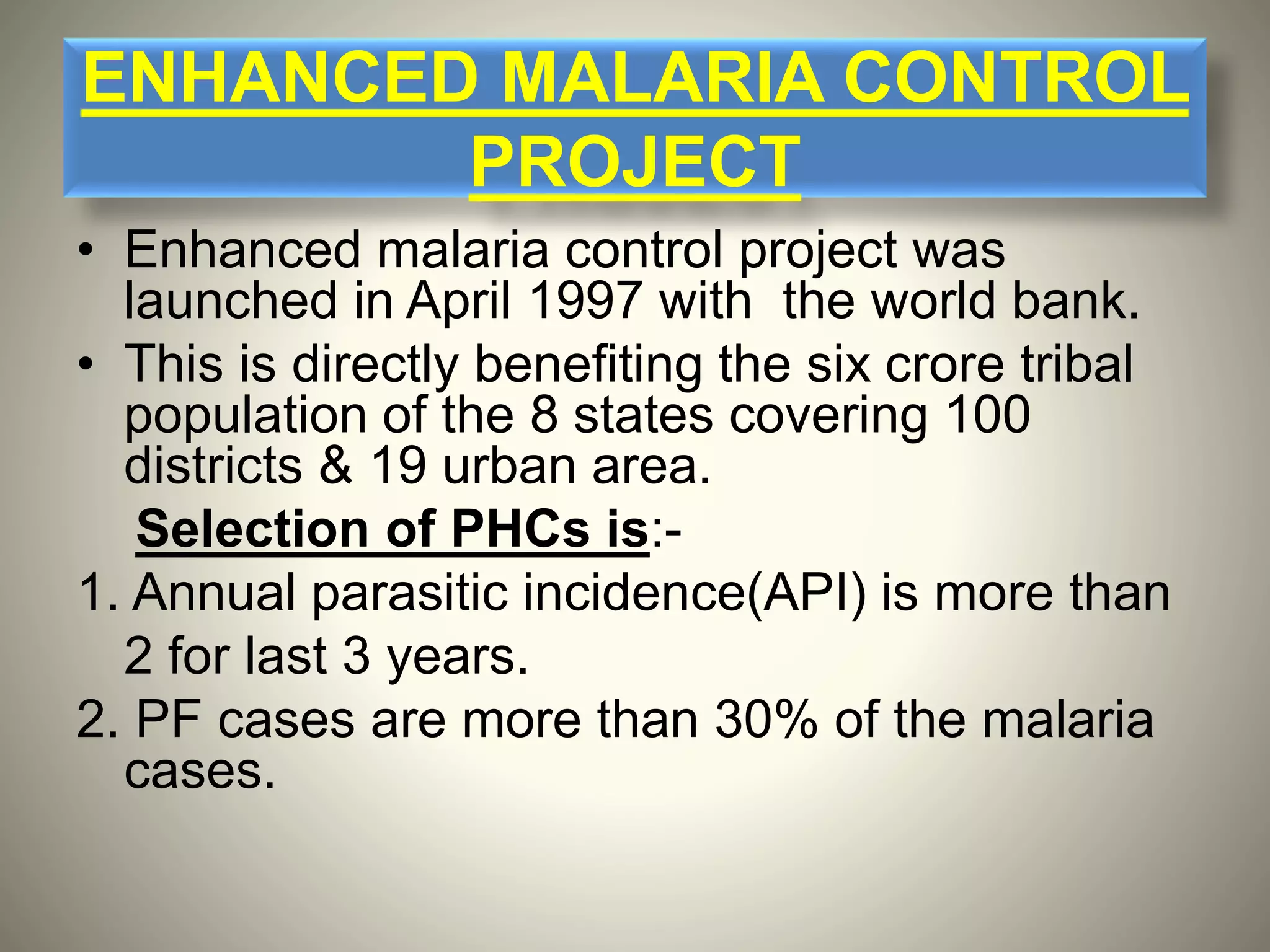 National malaria control programe | PPTX