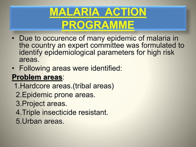 National malaria control programe | PPTX | Infectious Diseases ...