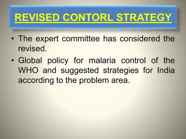 National malaria control programe | PPTX | Infectious Diseases ...