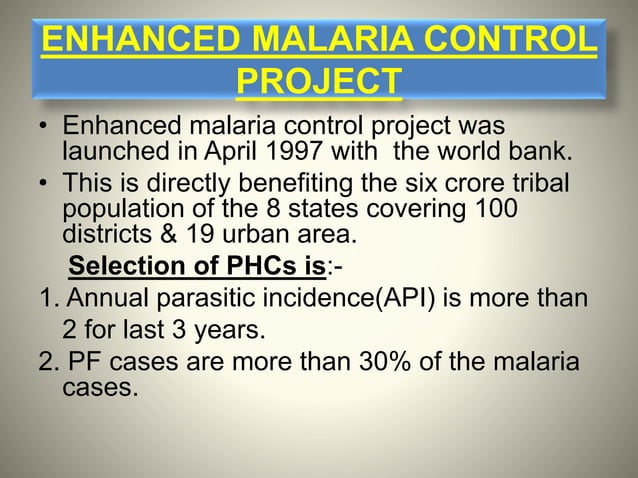 National malaria control programe | PPTX | Infectious Diseases ...