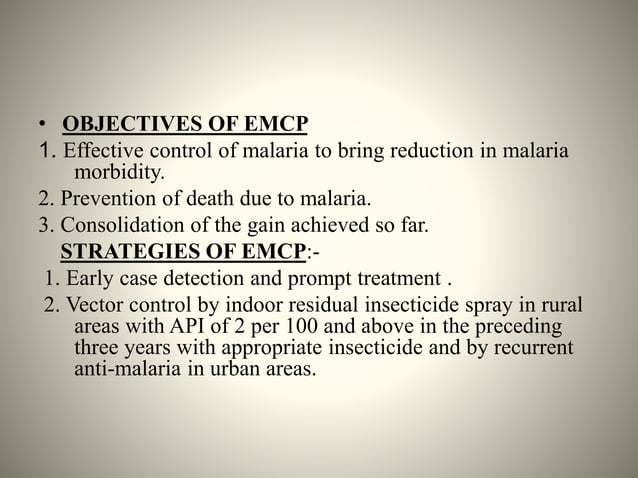 National malaria control programe | PPTX | Infectious Diseases ...