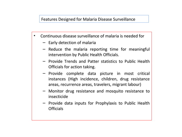 National malaria control programme | PPT | Computer Software and Applications | Computing