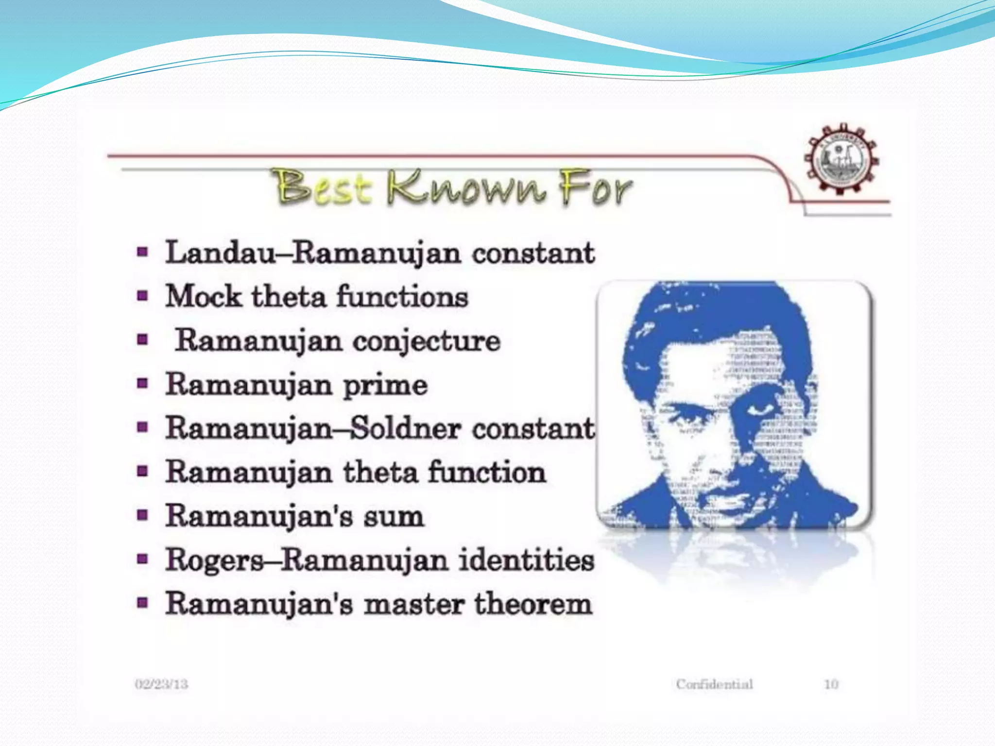 National mathematics day ppt | PDF