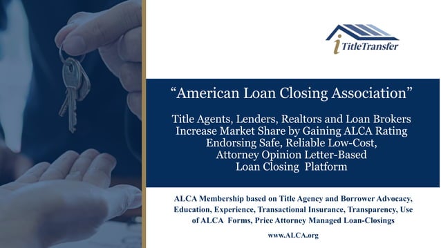 iTitleTransfer Introduces America's Land Transfer Association | PPT