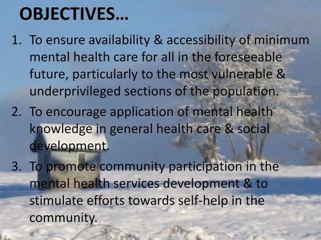 National mental health program | PPTX