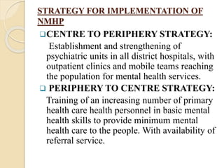 National mental health program | PPTX