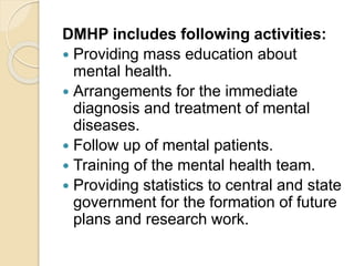 National mental health program | PPTX