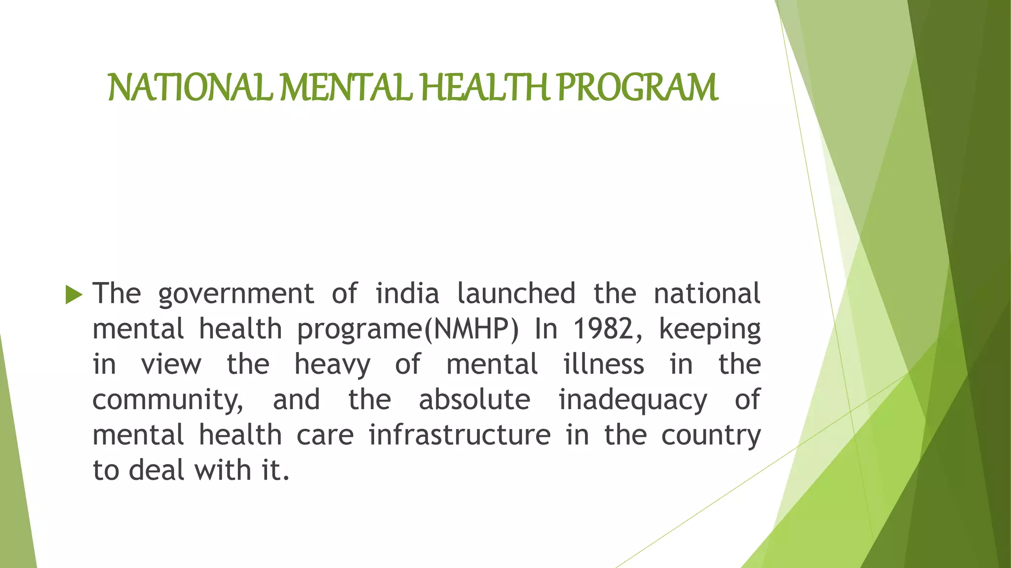 National Mental Health Program | PPTX