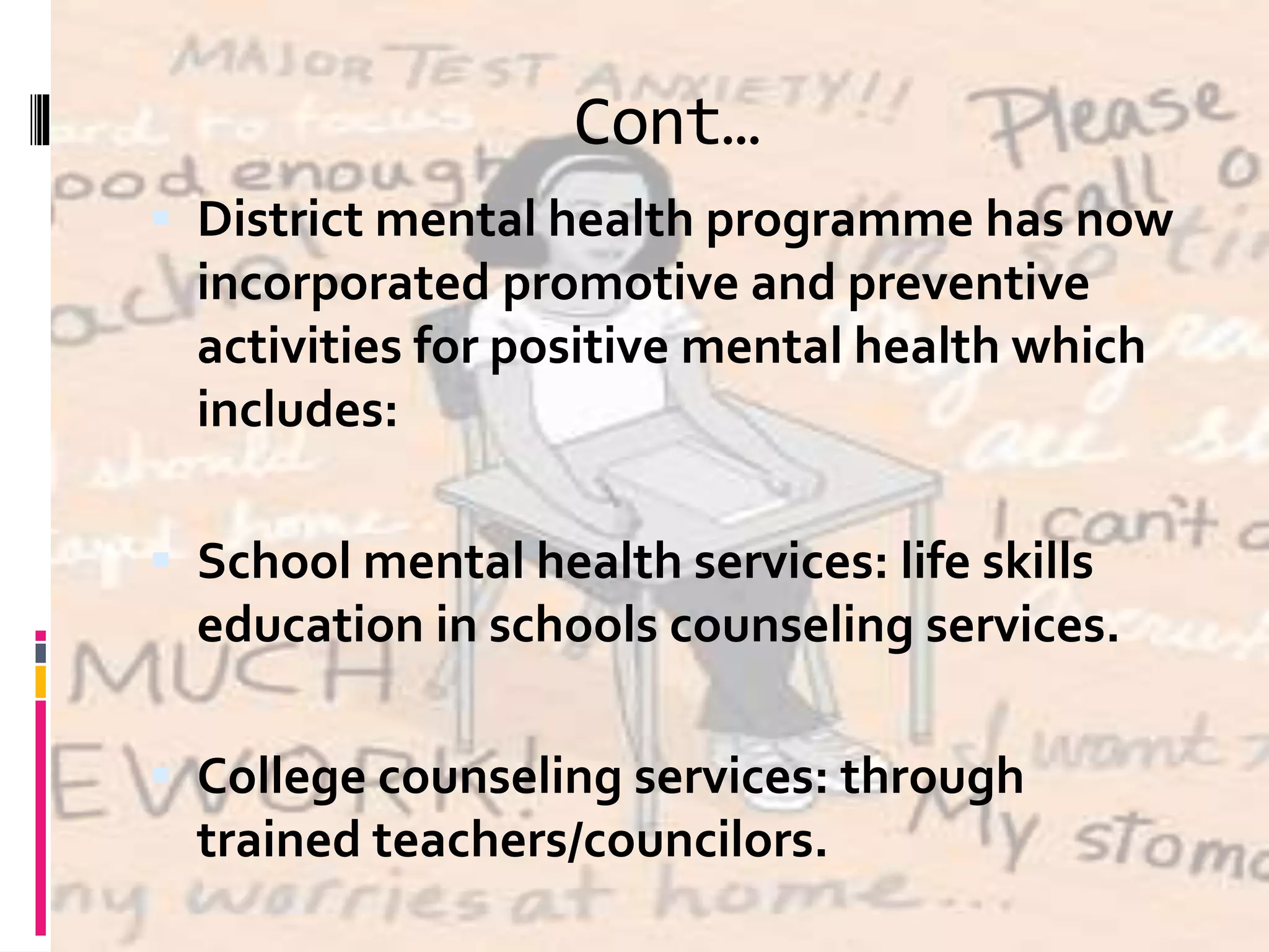 National mental health programme | PPTX