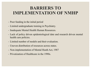 National mental health programme | PPTX