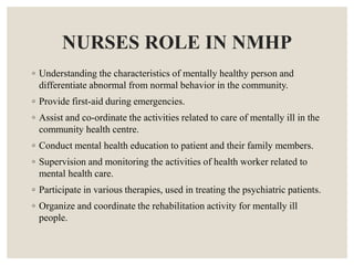 National mental health programme | PPTX