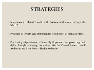 National mental health programme | PPTX
