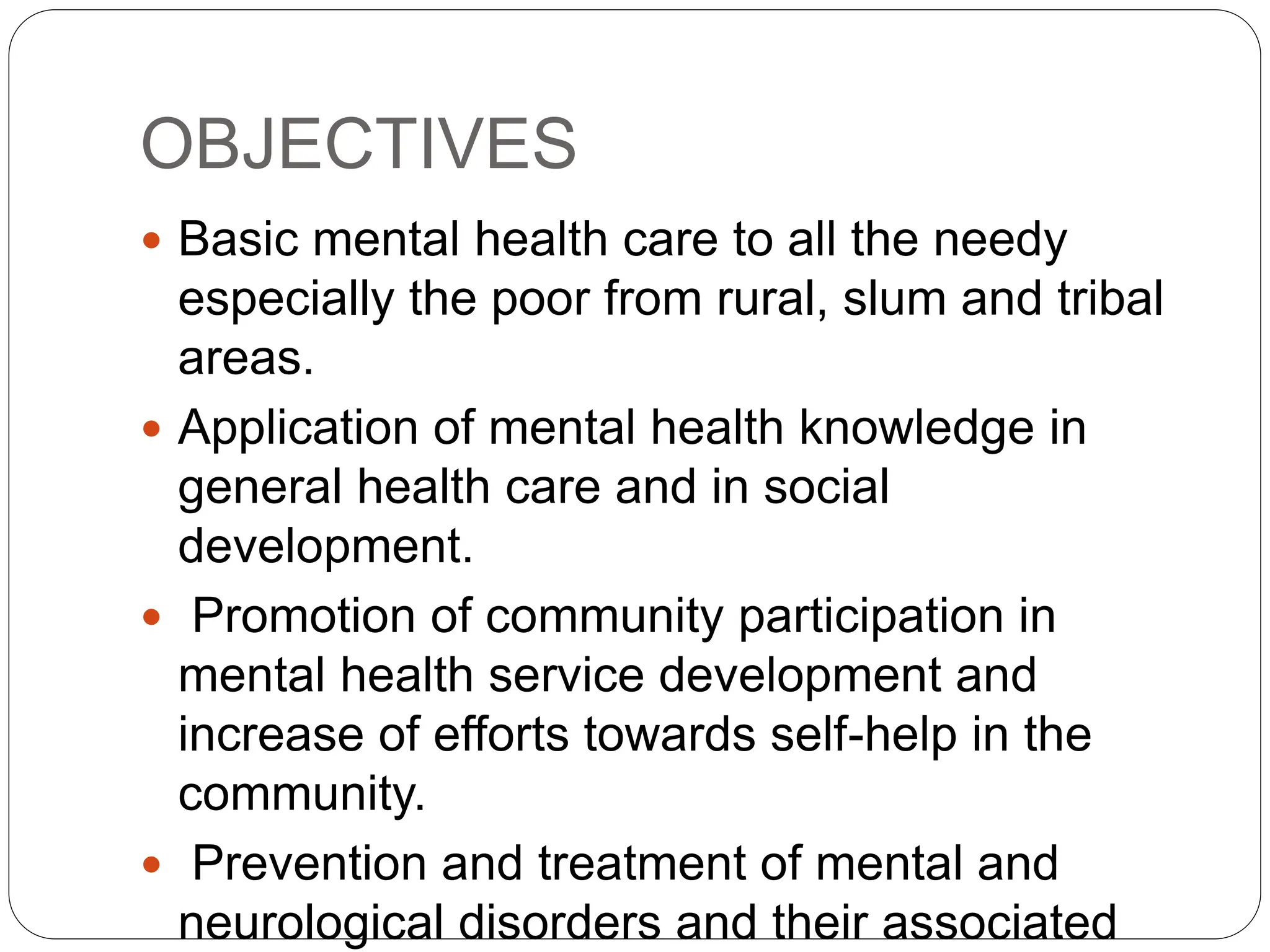 national mental health programme. For pptx | PPTX