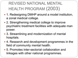 national mental health programme. For pptx | PPTX | Brain and Nervous ...