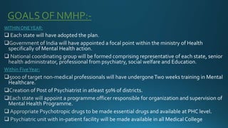 NATIONAL MENTAL HEALTH PROGRAMME(NMHP),BHUBANESWAR | PPT