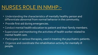 NATIONAL MENTAL HEALTH PROGRAMME(NMHP),BHUBANESWAR | PPT
