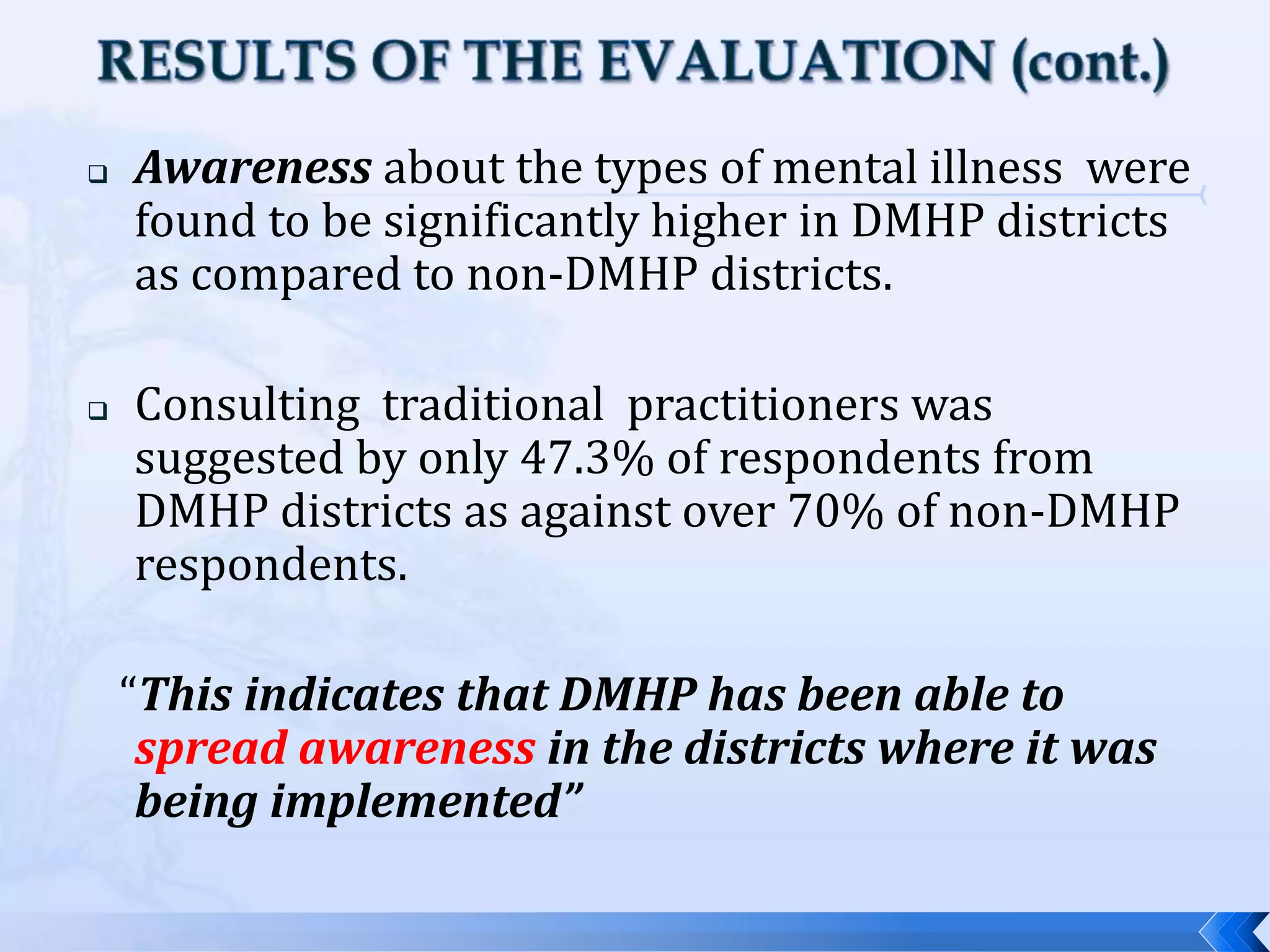National mental health programme (nmhp) | PPTX