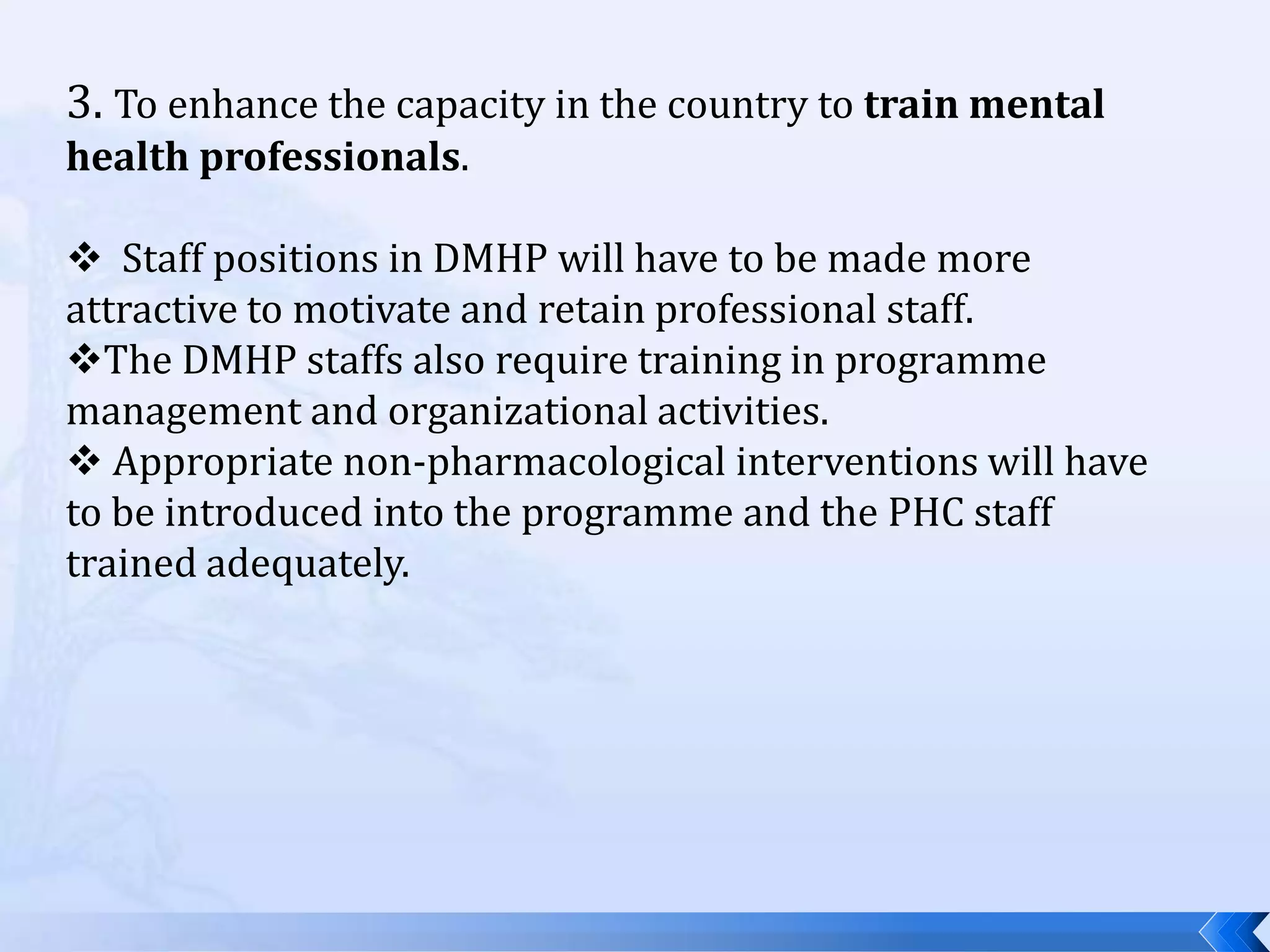 National mental health programme (nmhp) | PPTX