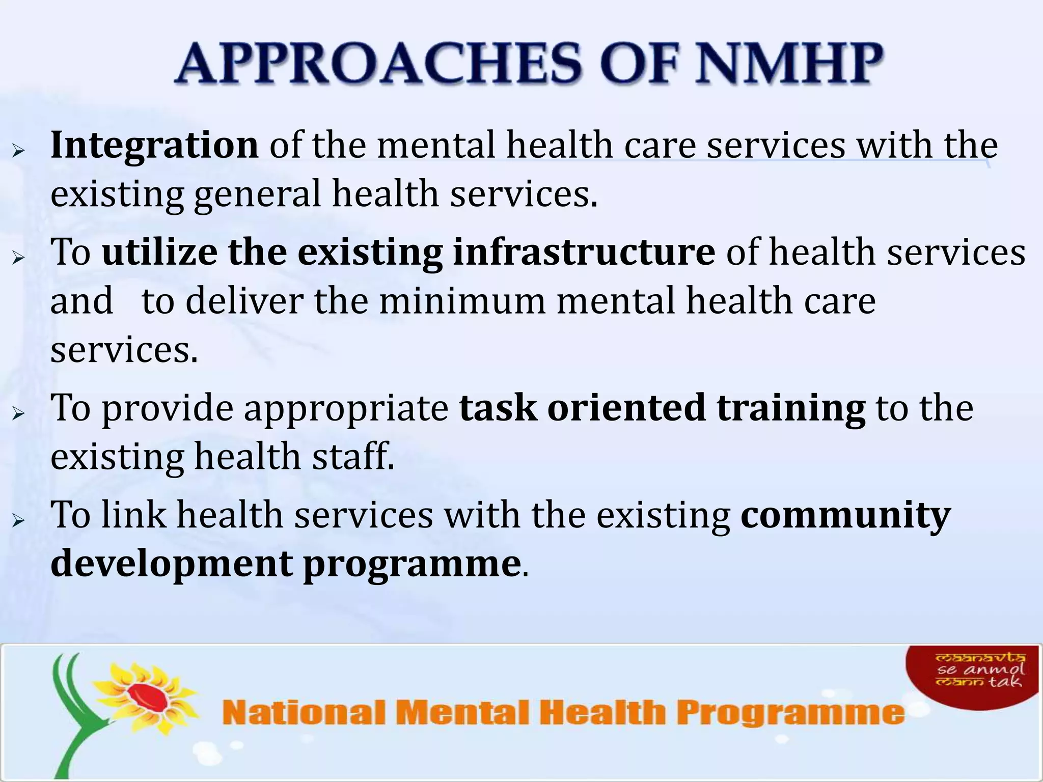 National mental health programme (nmhp) | PPTX
