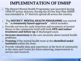 National mental health programme (nmhp) | PPTX